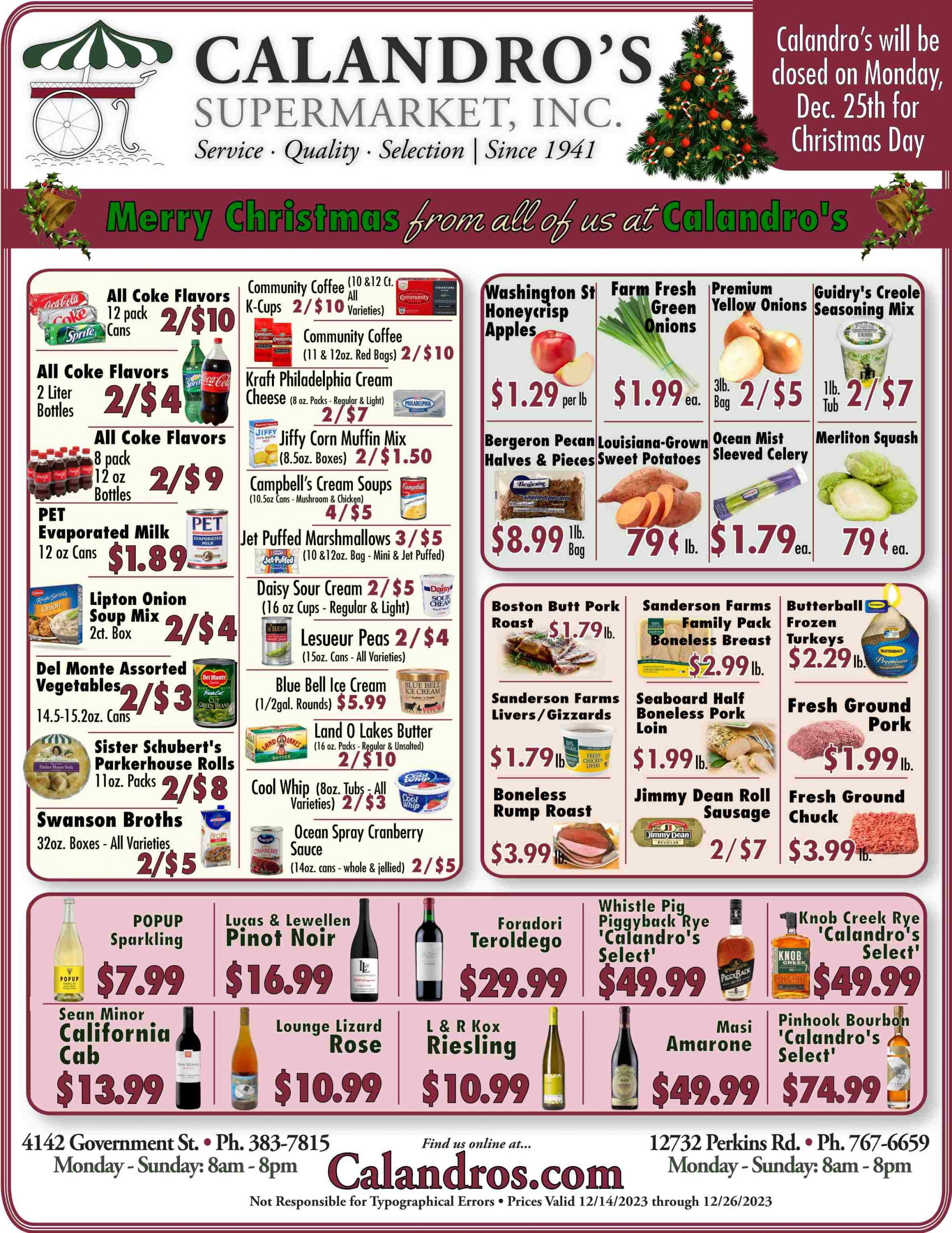 Calandro's Supermarket | Service - Quality - Selection | Since 1941