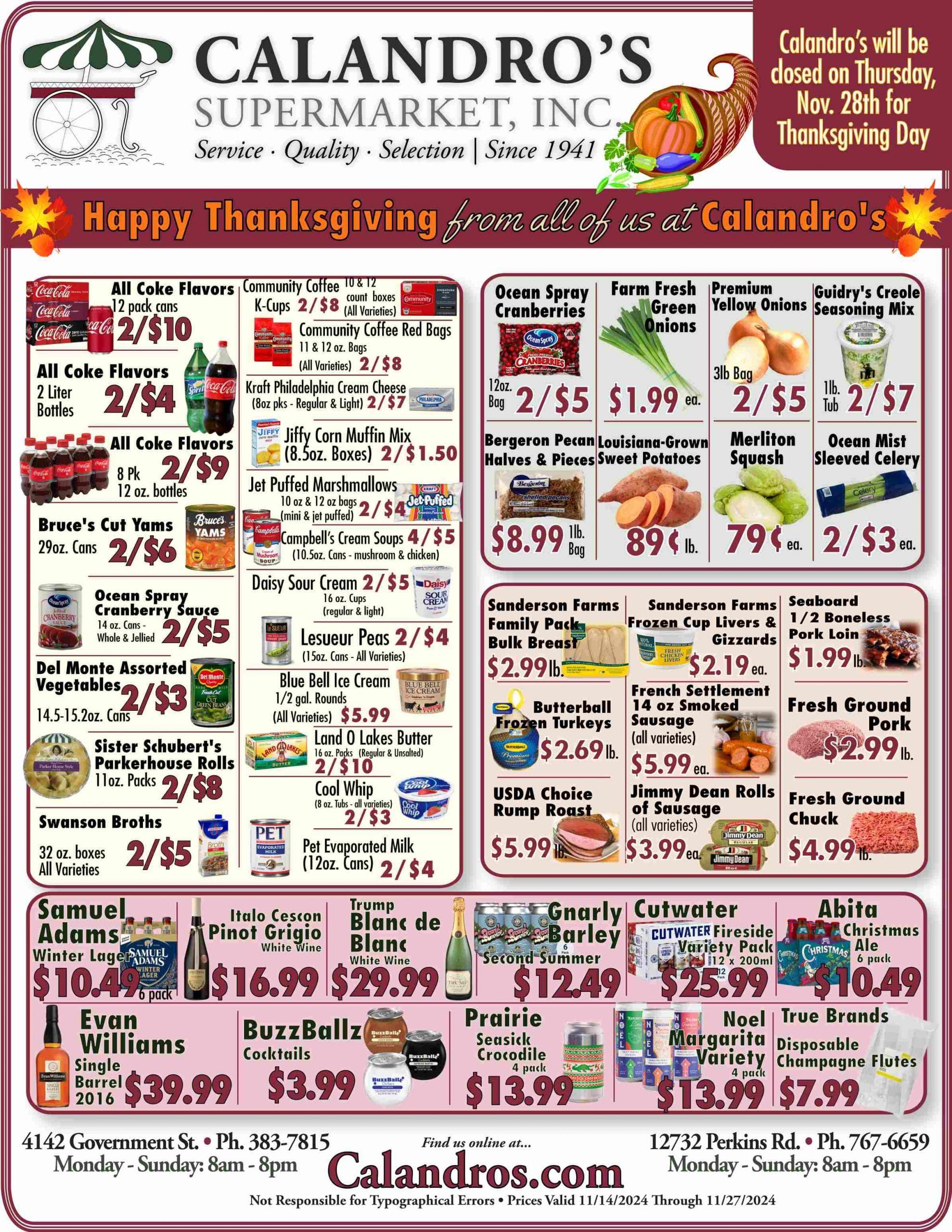 Calandro's Supermarket | Service - Quality - Selection | Since 1941